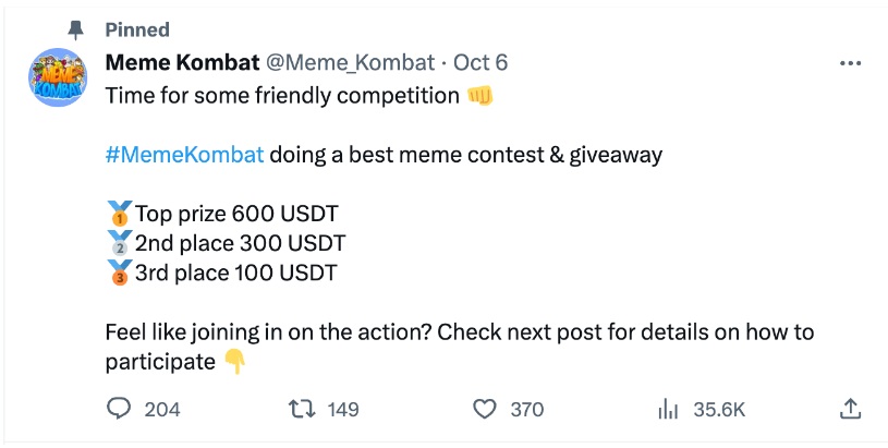 最新熱門meme幣Meme Kombat竄升至45萬美元以上 | 區塊鏈 | 鉅亨號 | Anue鉅亨