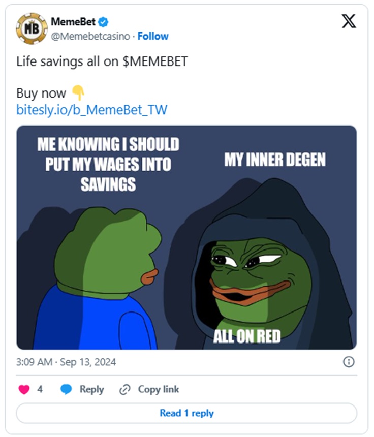 Memebet Token ICO籌集超過23萬美元 距離價格上漲不到24小時 | 區塊鏈 | 鉅亨號 | Anue鉅亨