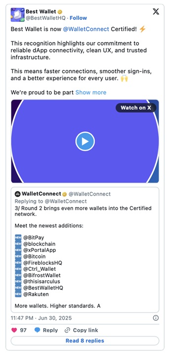 Best Wallet ICO 募資接近 1400 萬美元 WalletConnect 認證助攻用戶信任 | 區塊鏈 | 鉅亨號 | Anue鉅亨