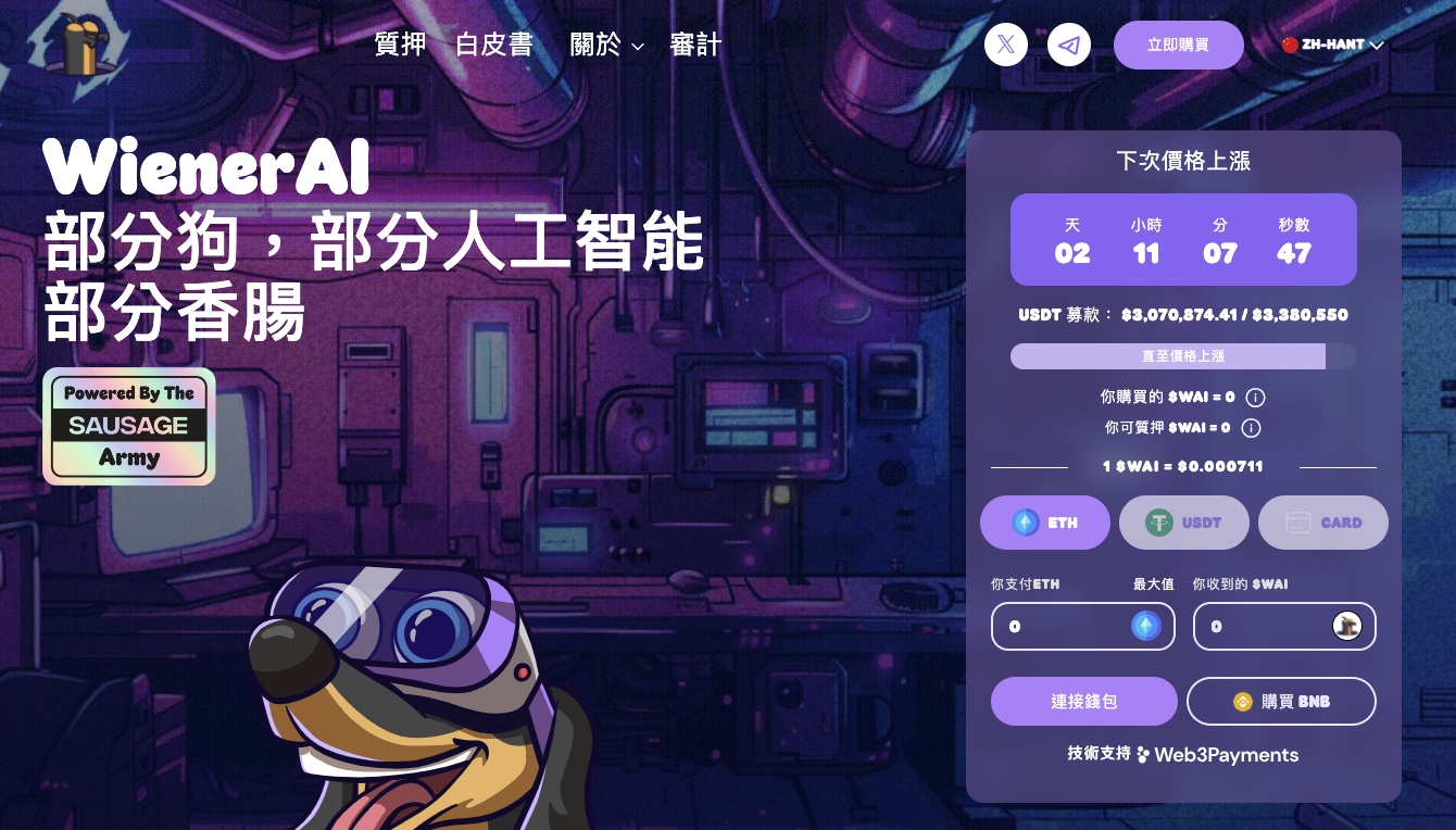 AI迷因幣潮流崛起：WienerAI預售已成功突破300萬美元大關 | 區塊鏈 | 鉅亨號 | Anue鉅亨