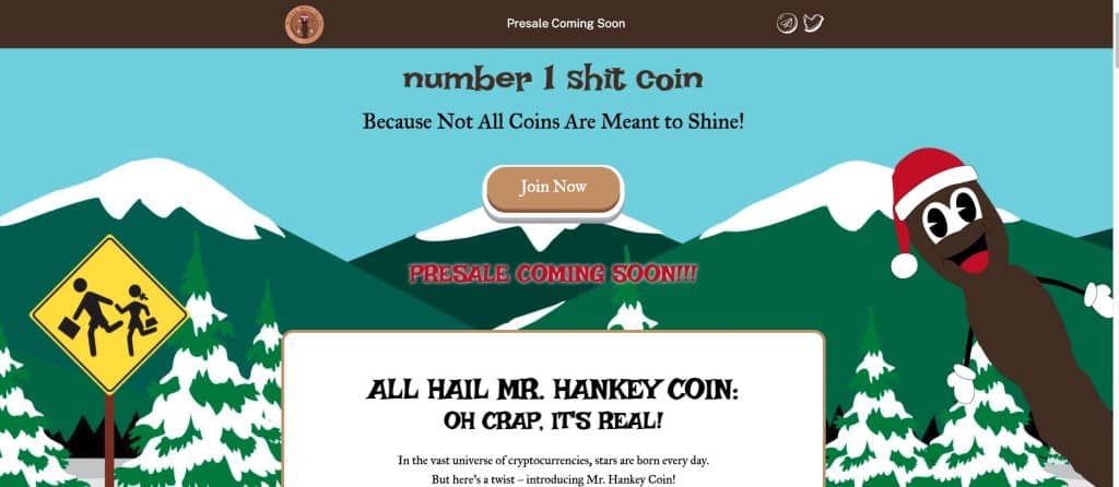 新加密貨幣Mr Hankey代幣在 50 萬美元預售啟動前火爆 南方公園Meme幣季節開始了嗎？ | 區塊鏈 | 鉅亨號 | Anue鉅亨